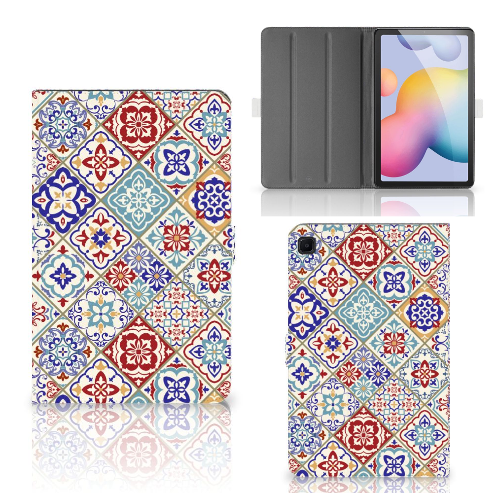 tablethoesje Samsung Galaxy Tab S6 Lite | Tiles Color – B2ctelecom