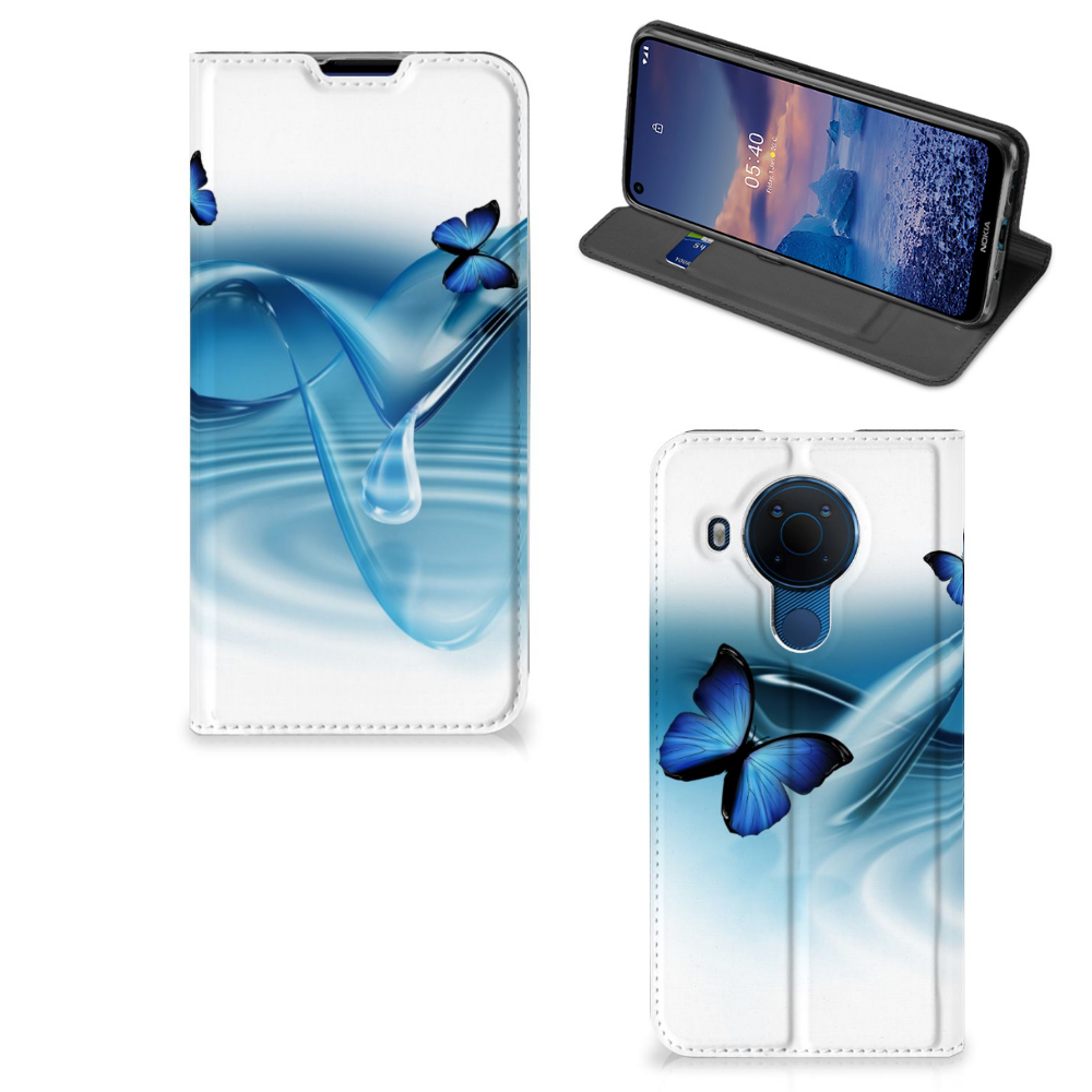 Nokia 5.4 Hoesje maken Vlinders – B2ctelecom