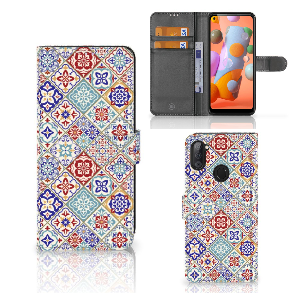 Samsung Galaxy M11 | A11 Bookcase Tiles Color – B2ctelecom